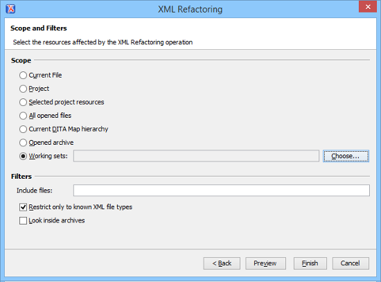 Refactoring XML Documents