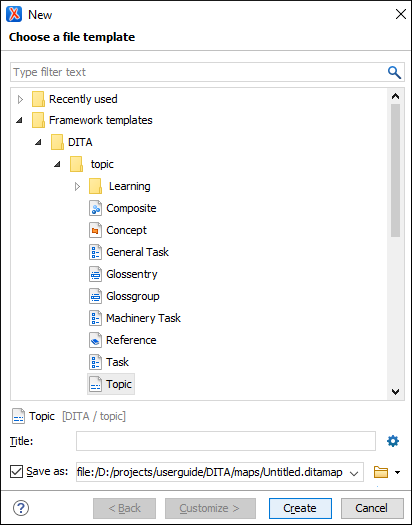 Getting Started with DITA