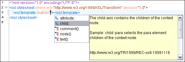 Content Completion In Xpath Expressions