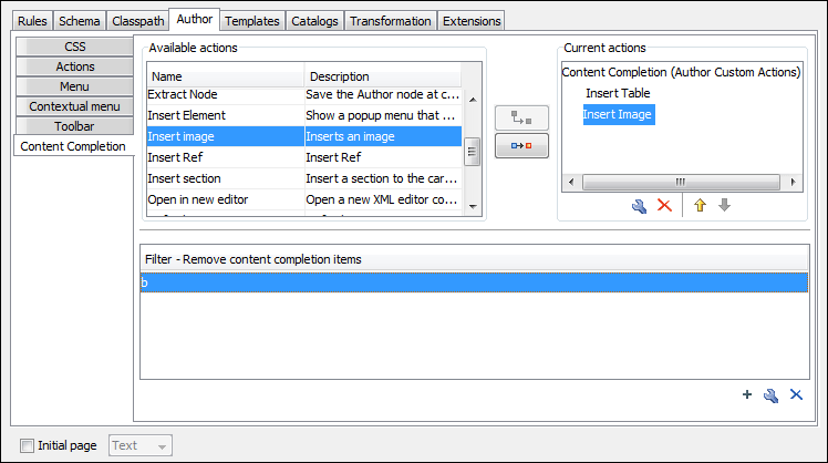 Customizing the Content Completion Assistant for Author Mode Only
