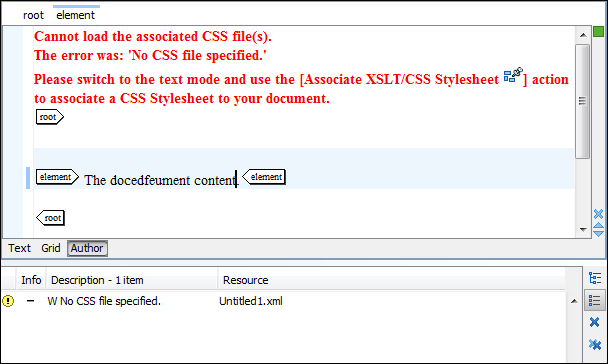 Associating a CSS with an XML Document