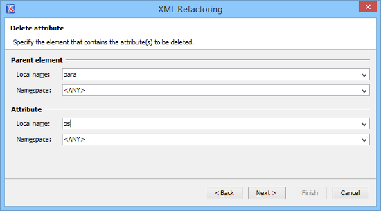 Refactoring XML Documents