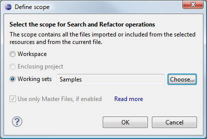 Search and Refactor Operations Scope